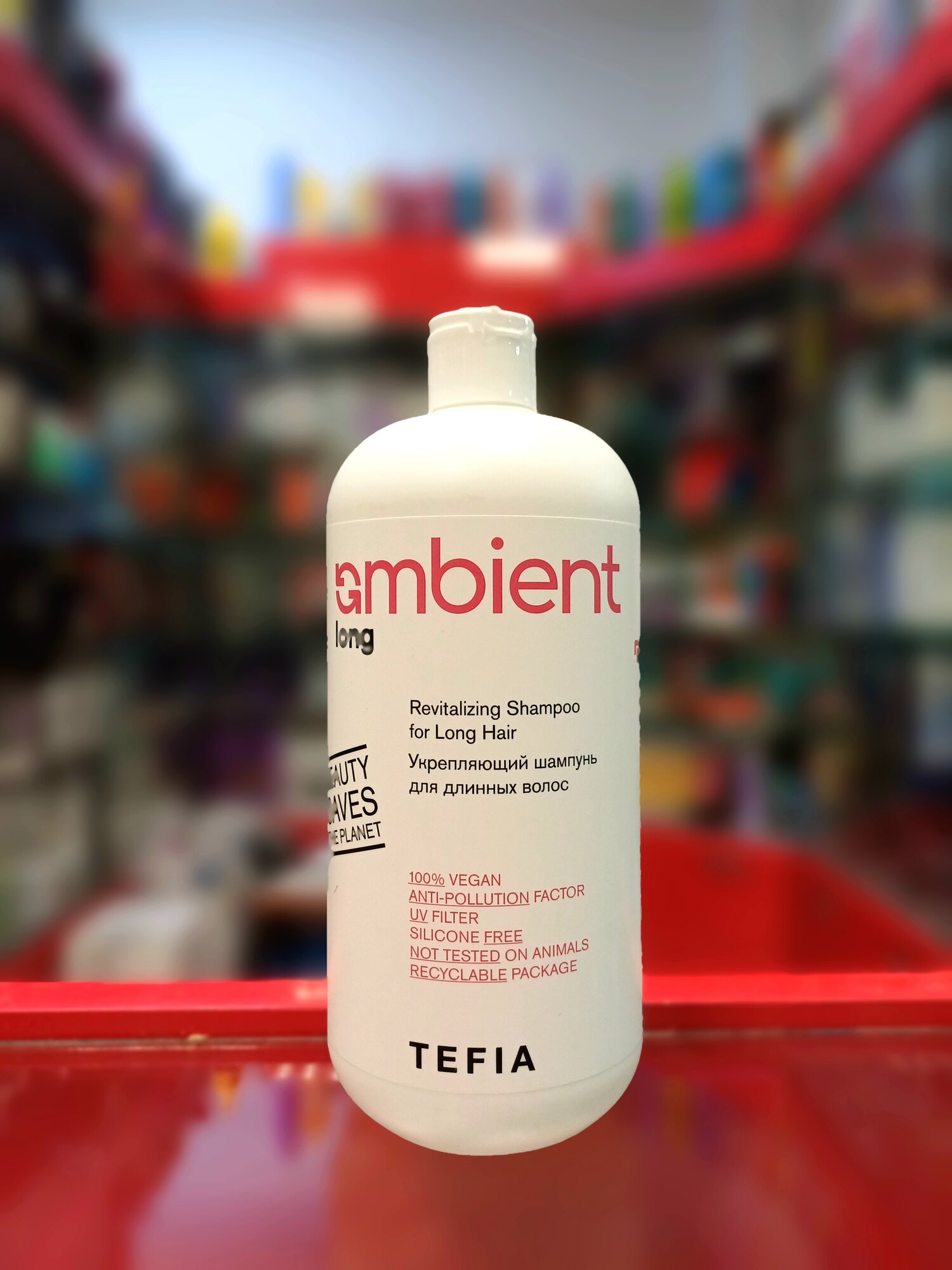 Шампунь для длинных волос и для жирных корней, с укрепляющим эффектом, 950мл Tefia Ambient