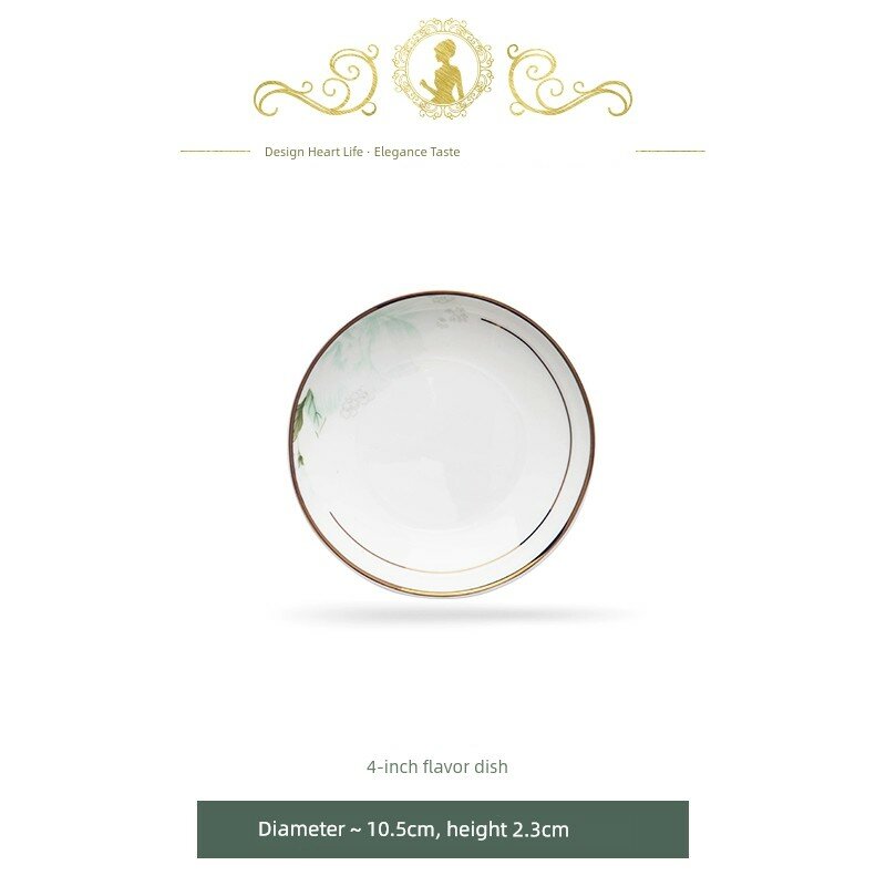 Новый набор посуды 2025 года для дома: тарелки и миски, легкий люкс и высокое качество, керамический фарфор из