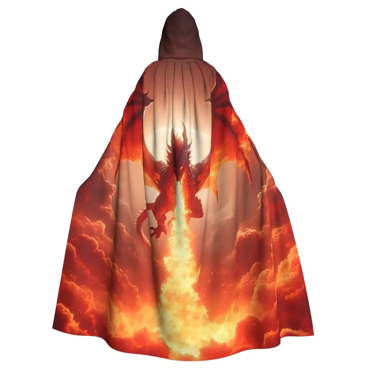 Полиэстер плащ «Дракон в огнен» ведьма 5