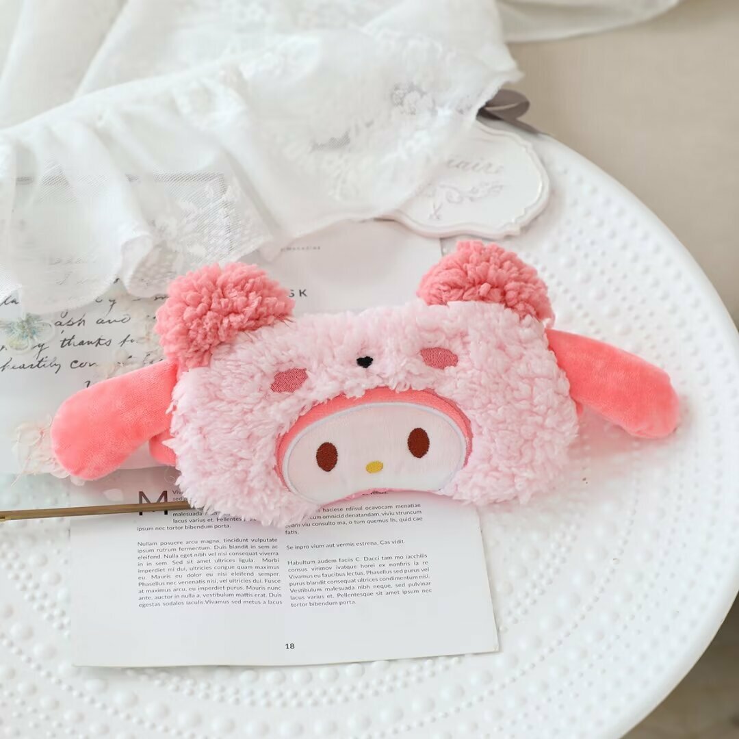 Милая мультяшная маска для сна, дорожная маска для глаз, светонепроницаемая маска для студентов и девушек, снимает усталость глаз, мягкая и дышащая защитная маска для глаз.