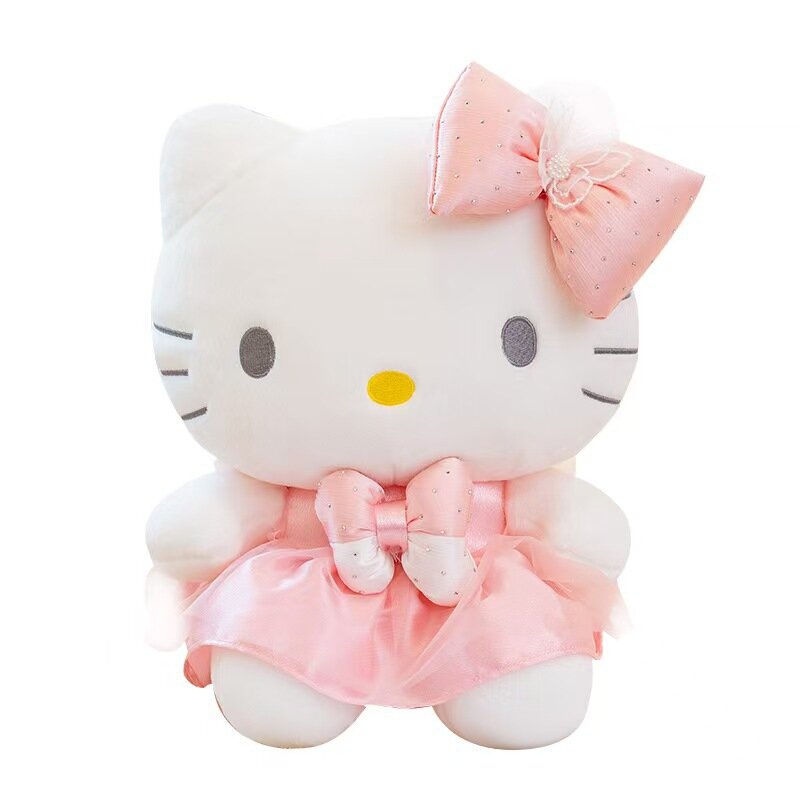 Оригинальная плюшевая игрушка Hello Kitty, кукла, брелок для рюкзака, мягкая игрушка, подушка, украшение, подарок для женщин.