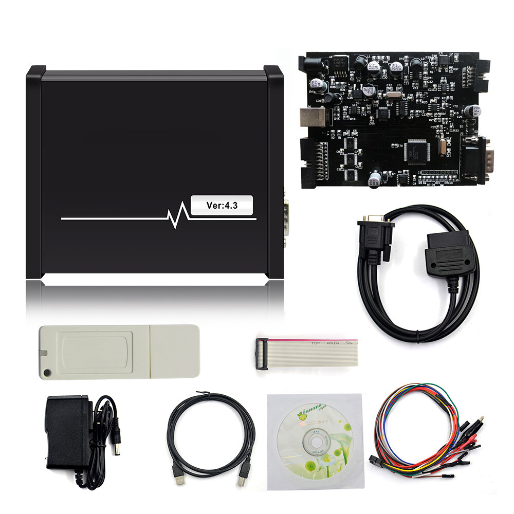 Программатор ECU Master V4.3, серийный комплект для чип‑тюнинга и работы с ЭБУ по OBD2 (JTAG, BDM, K-line, CAN‑Bus)