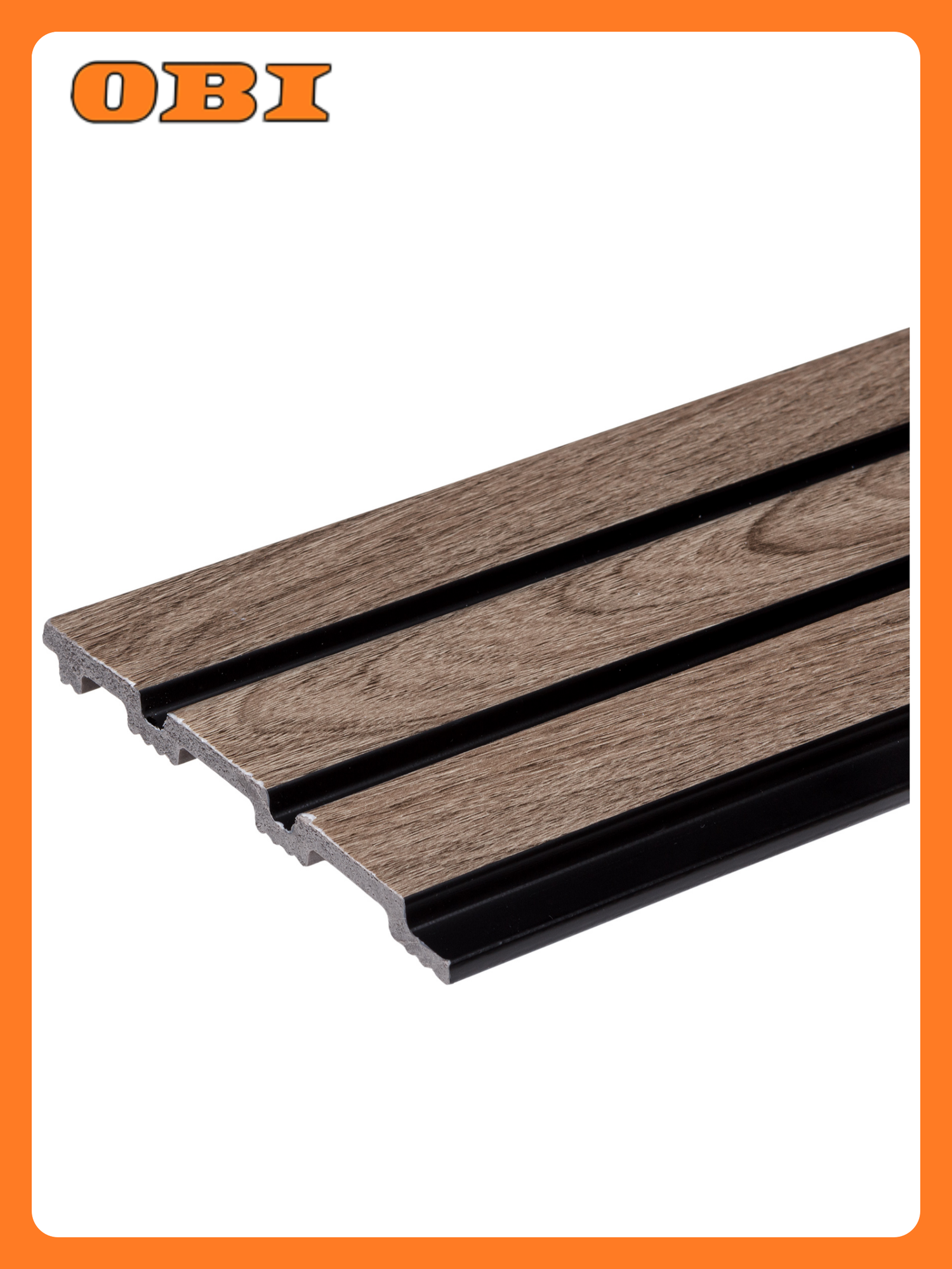 Стеновая панель 3D Rail, полистирол, влагостойкая, дуб антик, 270x120 см