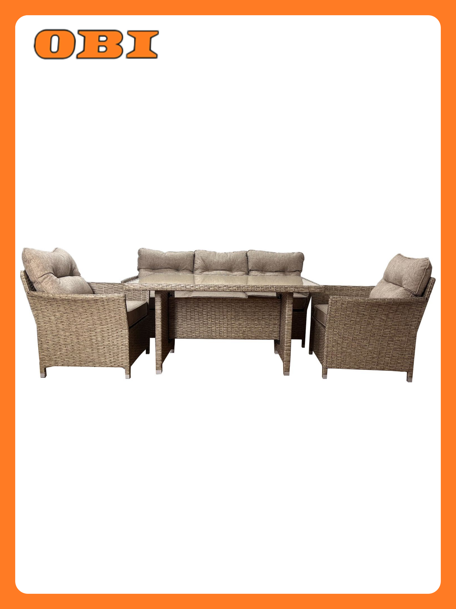 Набор садовой мебели GreenGard из искусственного ротанга 4 предмета