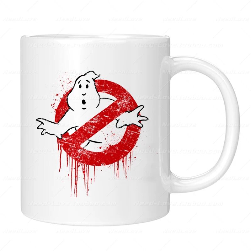 Кружка «Охотники за привидениями», керамическая, для офиса, для воды, для завтрака, для кофе, нишевый