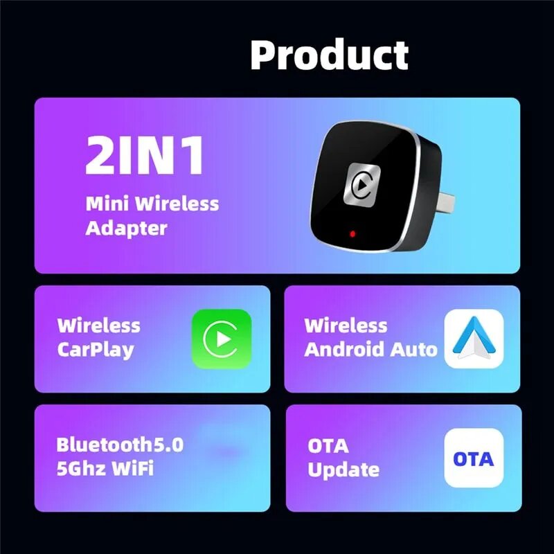 Автоадаптер CarPlay Android Для — фото 1