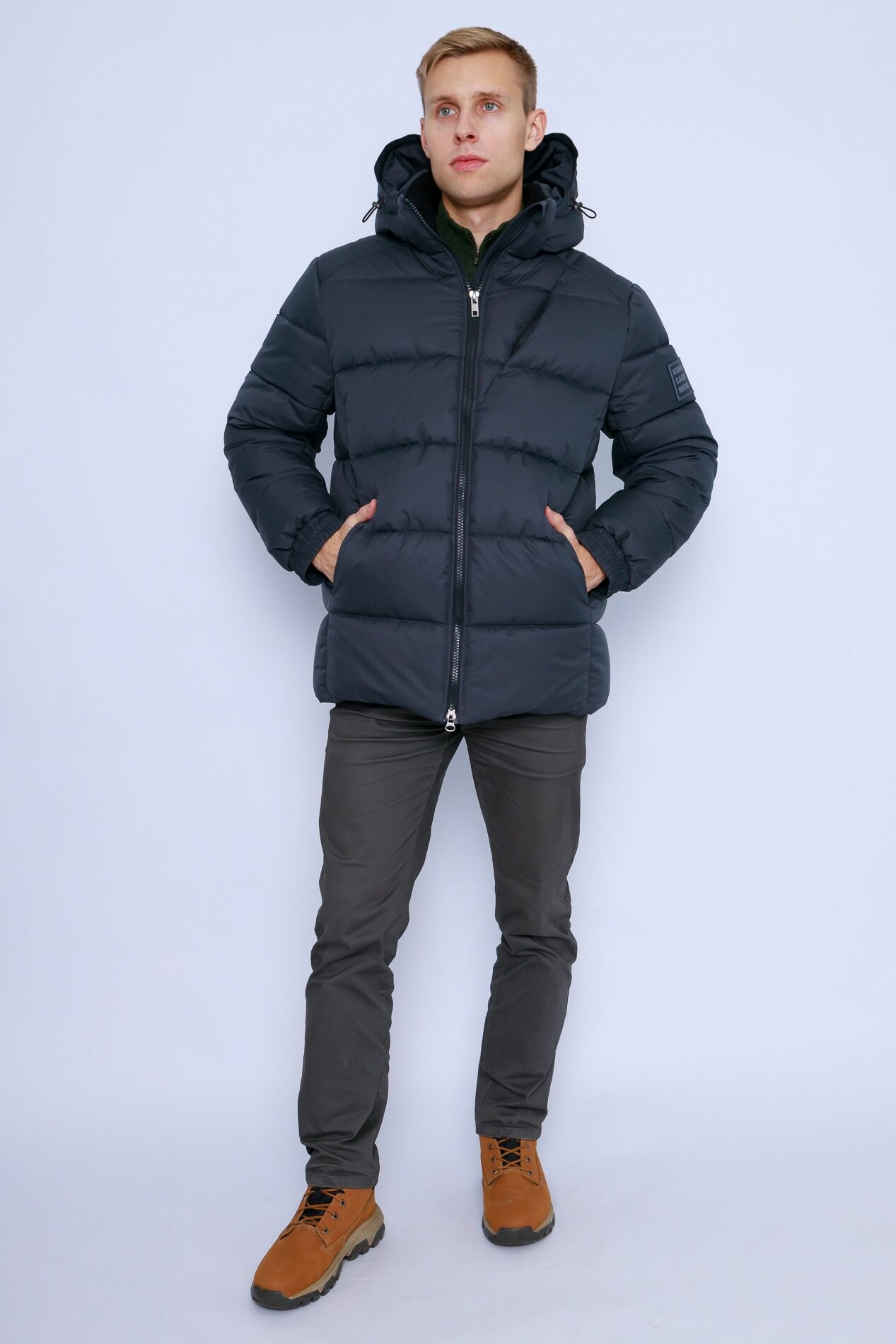 Куртка кожаная KHAN Cashmere Базовая коллекция, размер 3XL (54) — фото 1