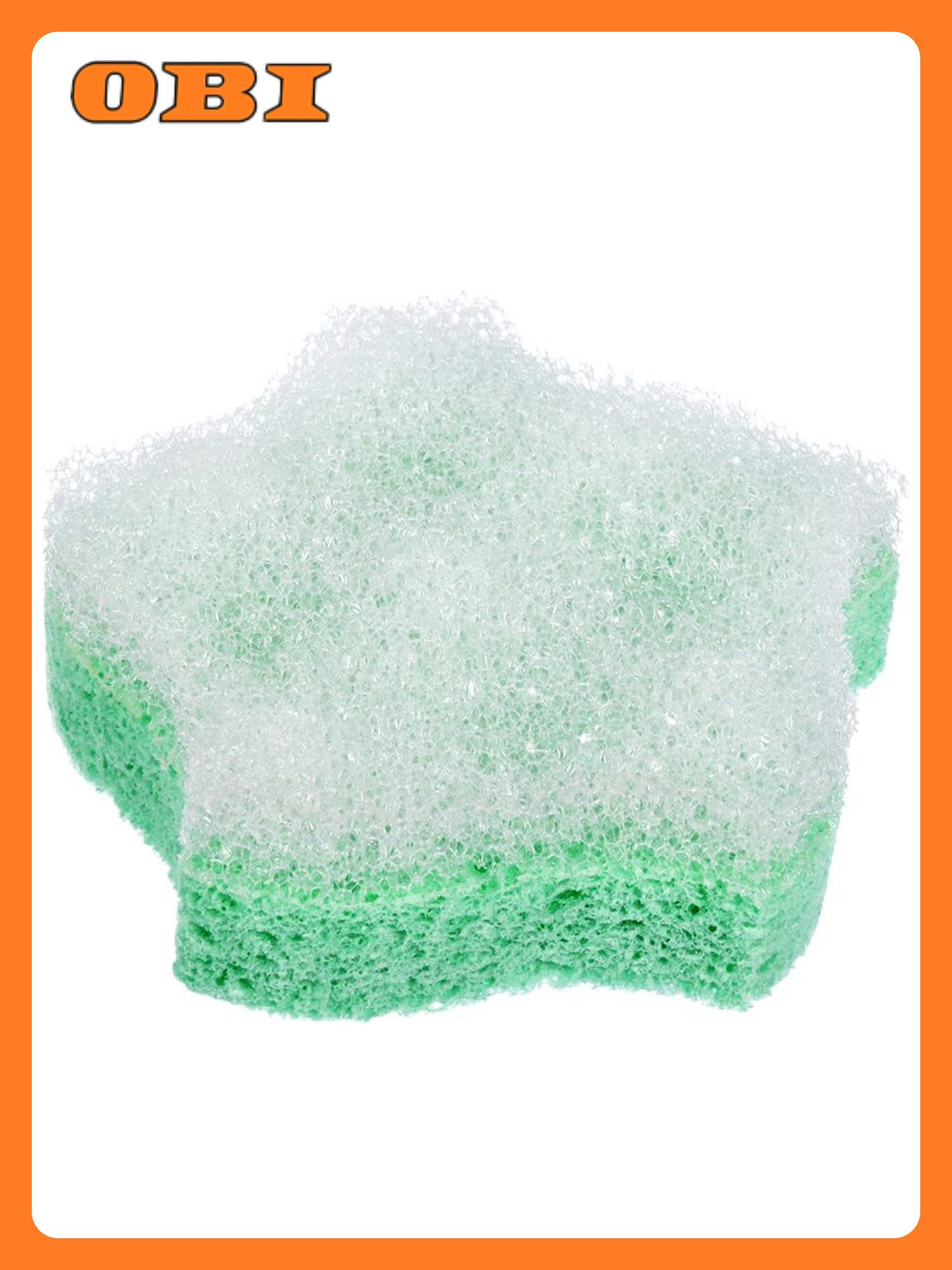 Мочалка из целлюлозы c массажным слоем, звезда, для бани и сауны "Банные штучки"