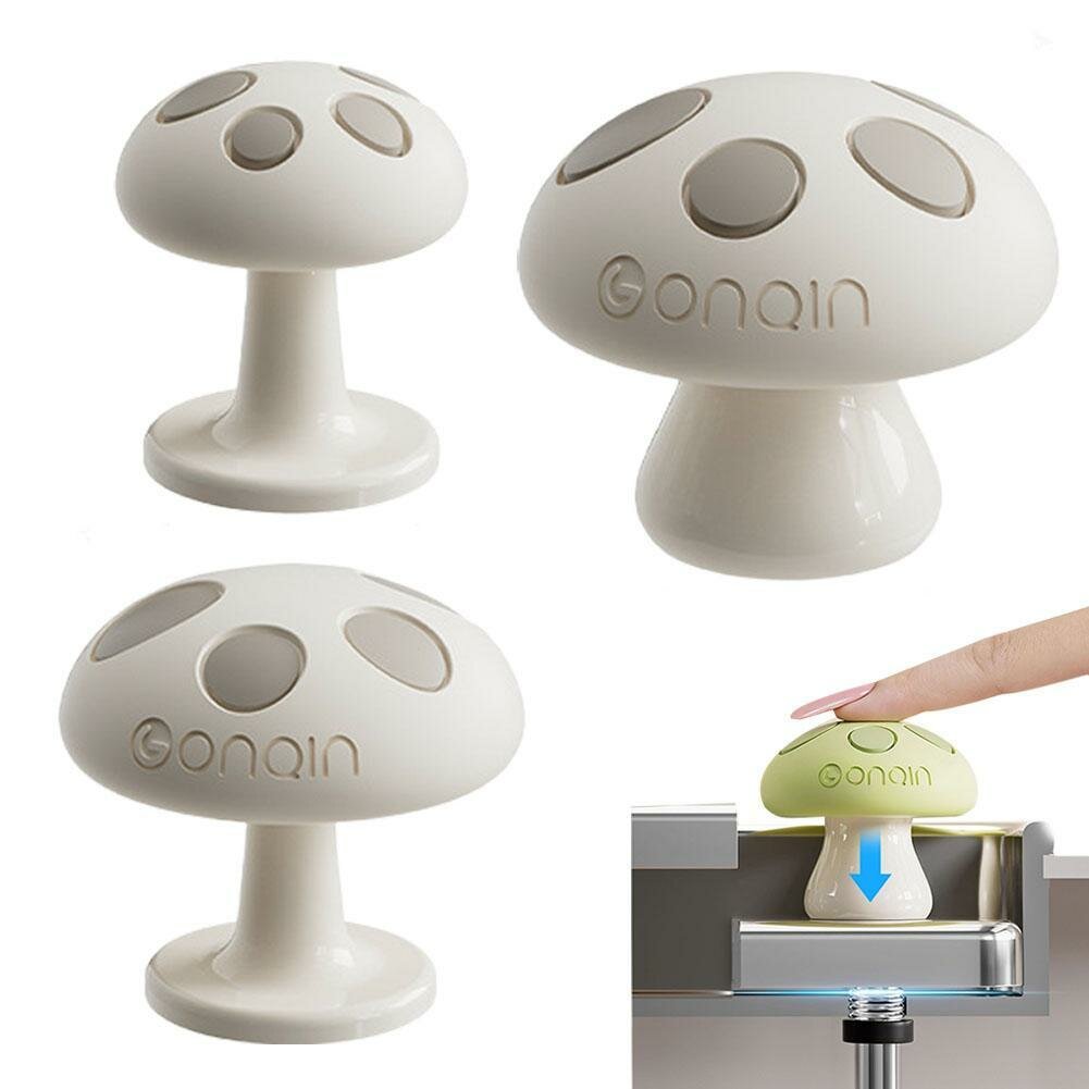 3шт Кнопка слива на унитазе грибовидная круглая.