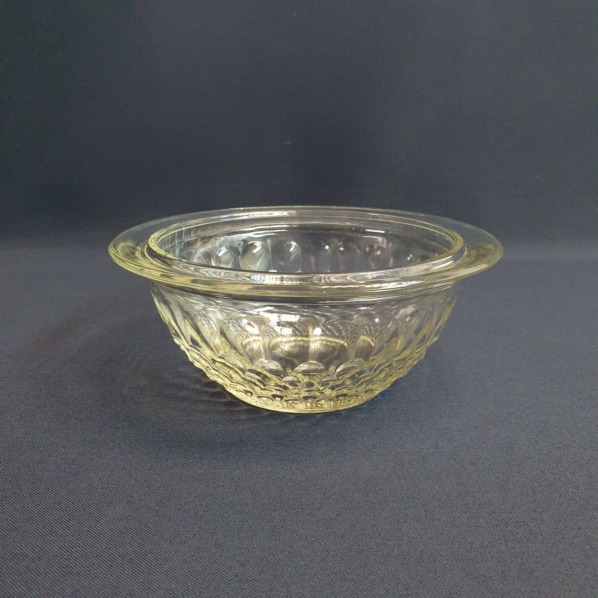 Салатник малый Уршельский з-д, стекло 17 см, винтаж СССР