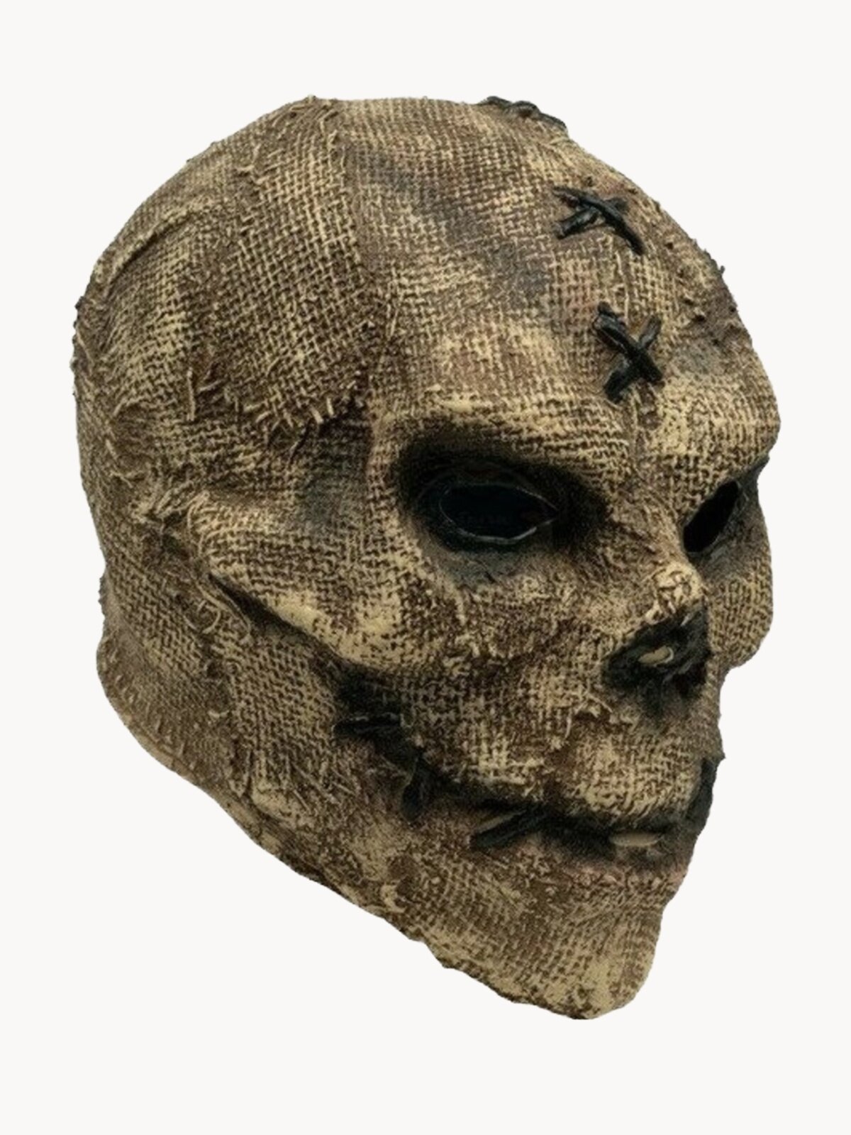 Маска Пугало в виде черепа，Реквизит для карнавала на Хеллоуин, коричневый