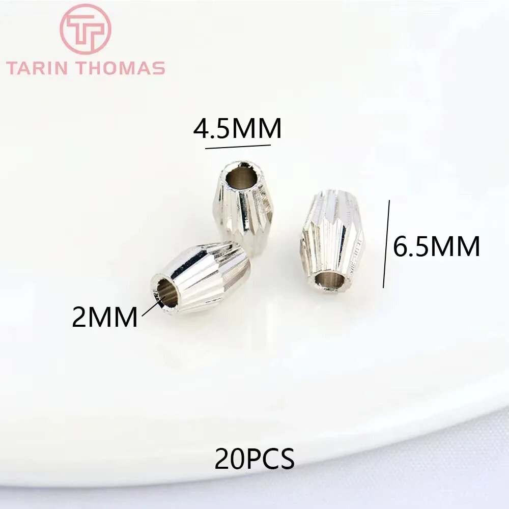 Разделители для бисера TARIN THOMAS, 2 мм, 20 шт, Белый, 4968-Platinum Color