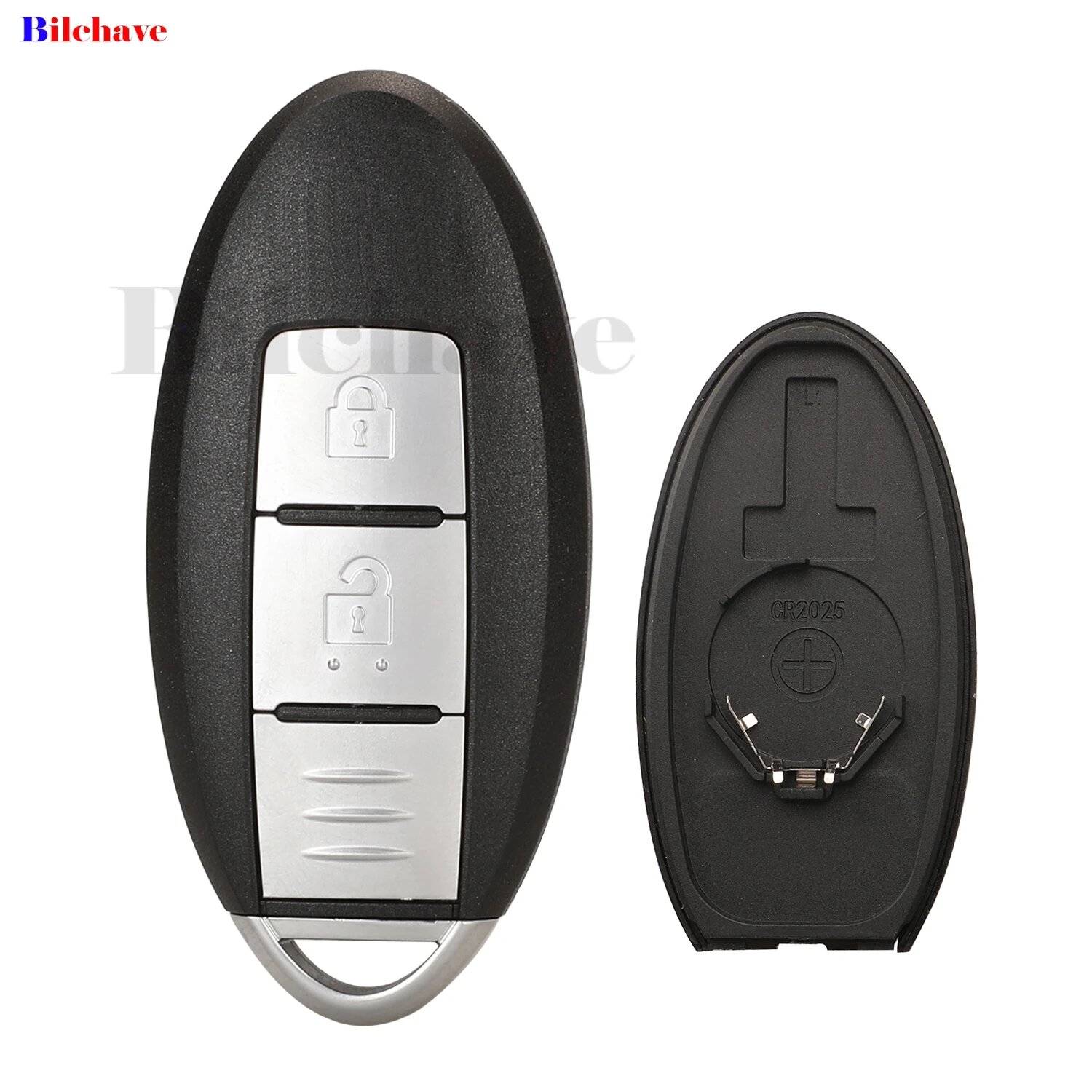 Корпус Ключа-пульта Jingyuqin Для Бесключевого Доступа К Автомобилю Nissan Cube, Juke, 2 Buttons