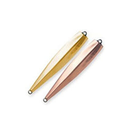 Блесна вертикальная зимняя, двойной крючок (двойник), SPIDER BYCHOK 3 (6гр/GO/CU)