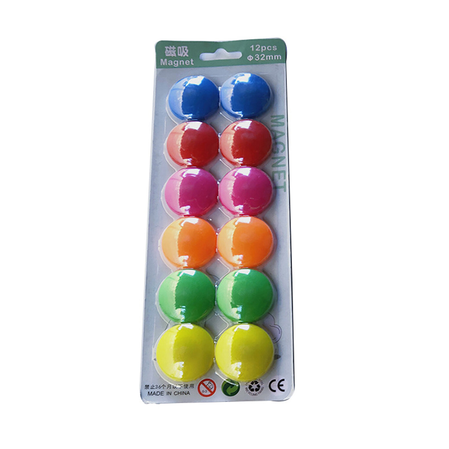 12 шт. цветные магниты диаметром 32 мм магнитные круглые кнопки для белой доски