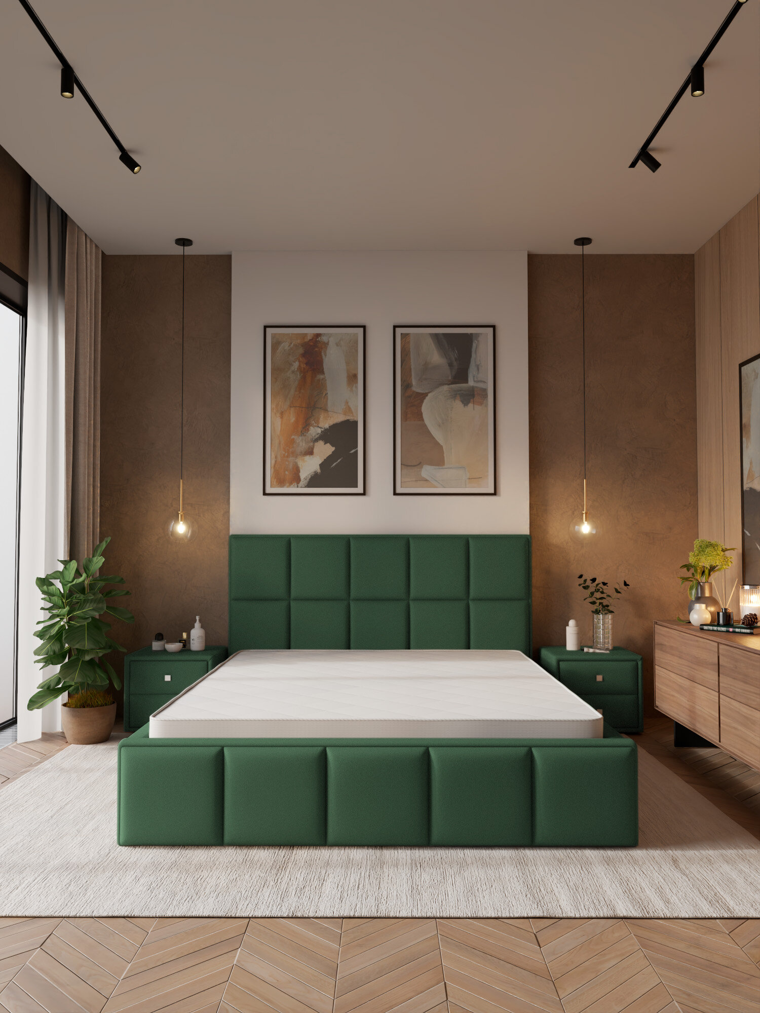 Кровать двуспальная 160х200 с подъемным механизмом, Флоренция макси с мягким изголовьем для дома и спальни, ортопедическое основание, ящик для белья