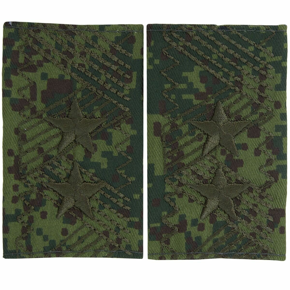 Фальш погоны генерал-лейтенант полевые цифра зеленая