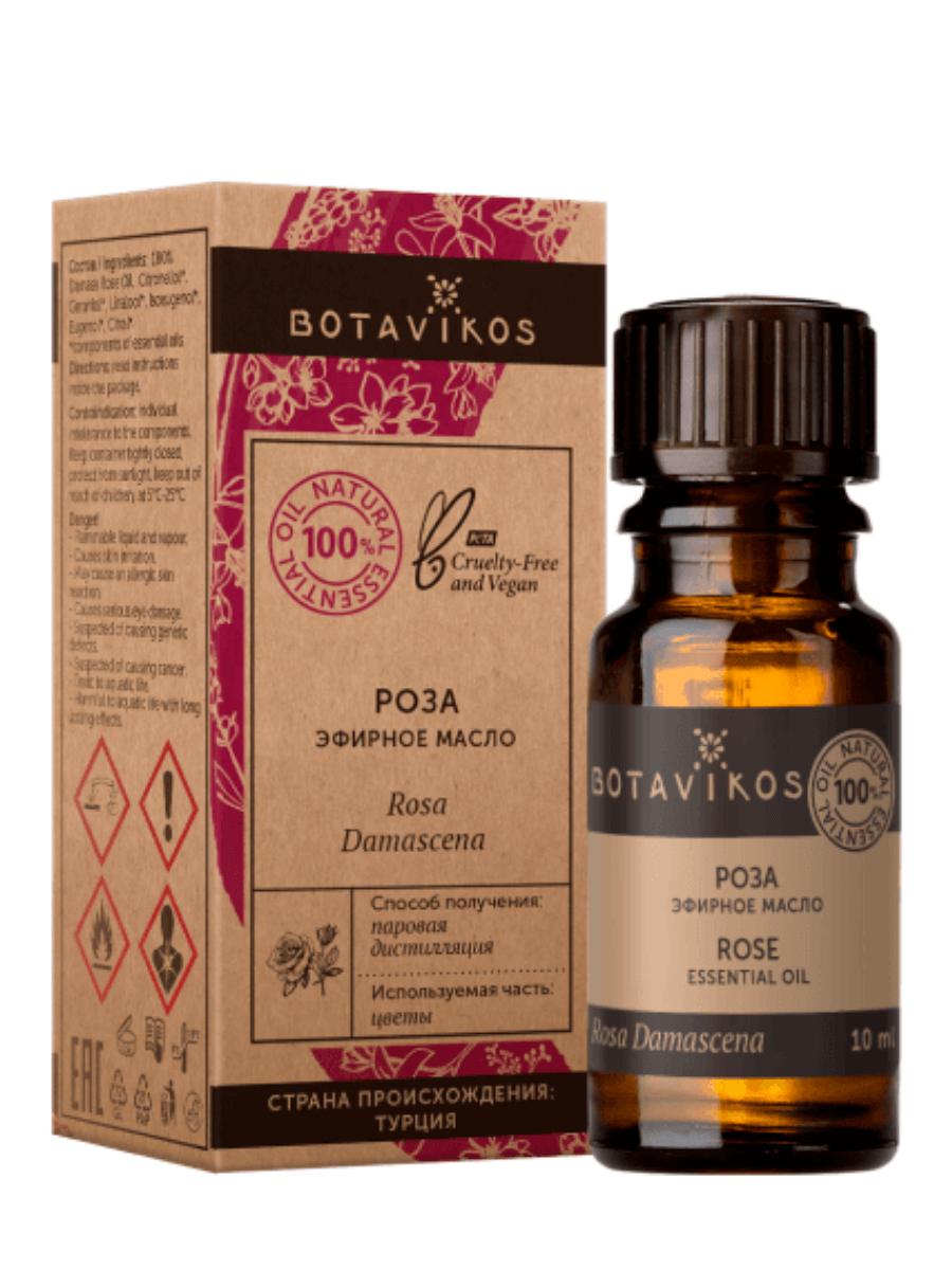 Эфирное масло Роза Дамасская, 10 мл, BOTAVIKOS