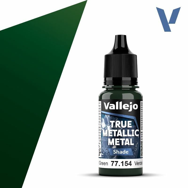 Краска акриловая Vallejo True Metallic Metal Shade Dusken Green 77.154