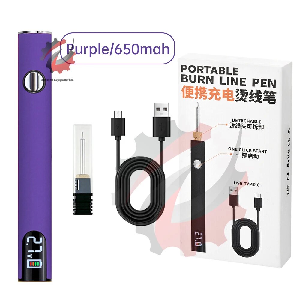 Aideepen портативный паяльник Purple 650mAh
