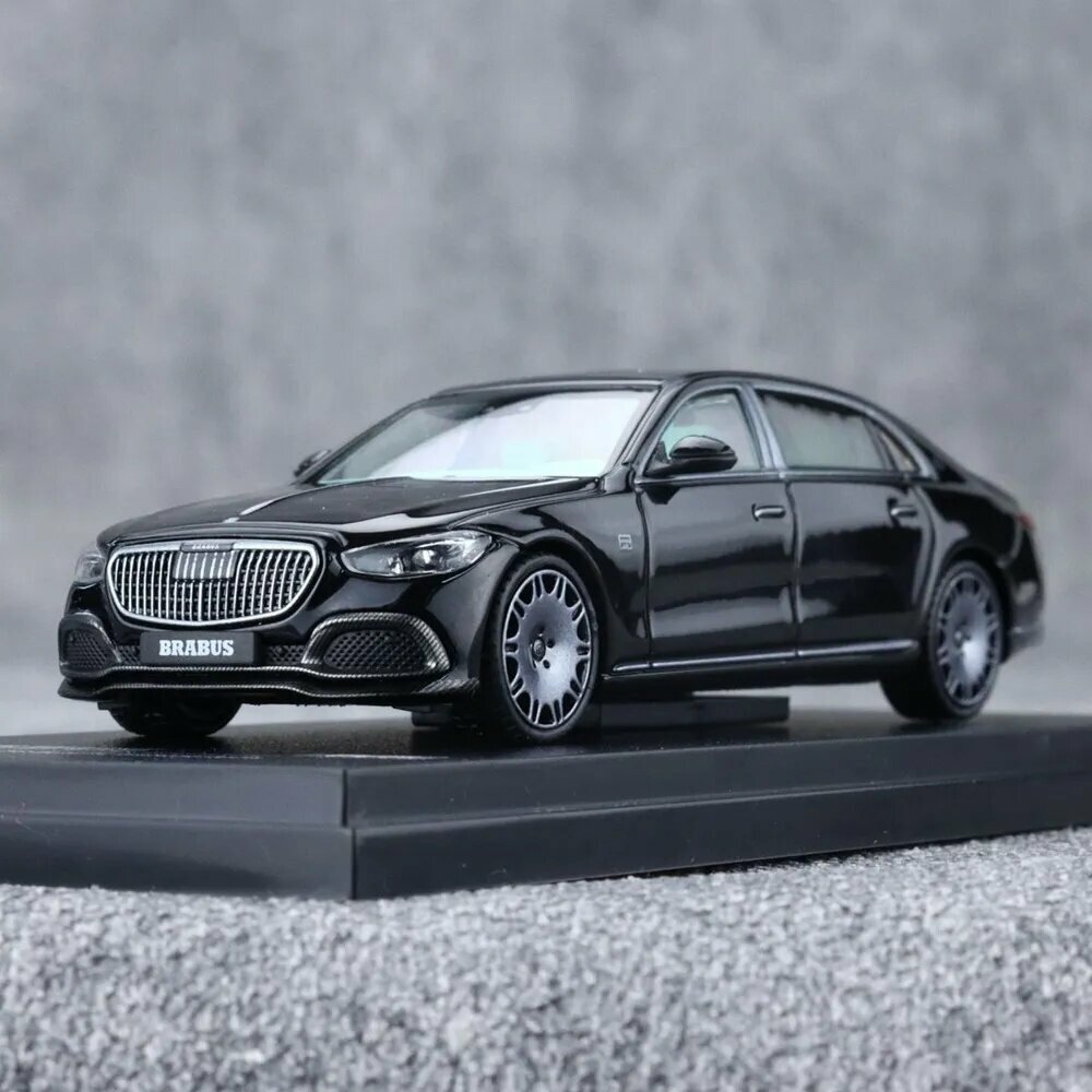 Миниатюрная модель автомобиля из литого металла, Мерседес Бенц Барбос S850 Майбах 2023, модель автомобиля Игрушки ,1:64 Mercedes Benz Brabus S850 Maybach 2023