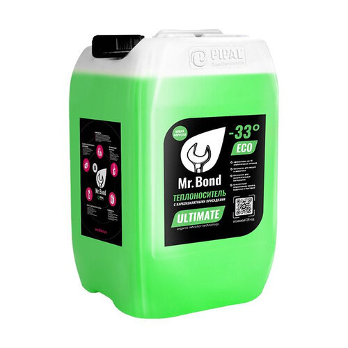Теплоноситель Mr. Bond Ultimate ECO, с карбоксилатами, 10 кг