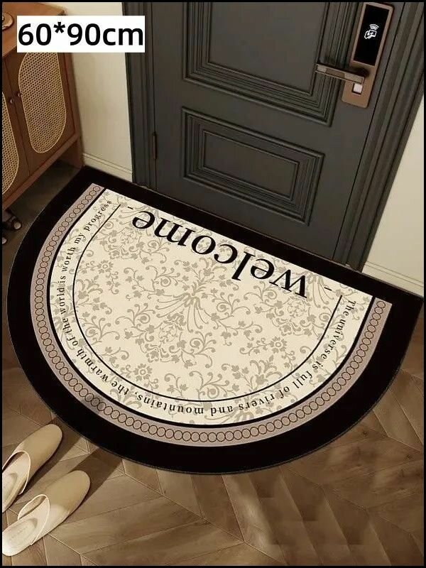 Коврик придверный, Полукруглый в европейском и американском стиле-90*60CM