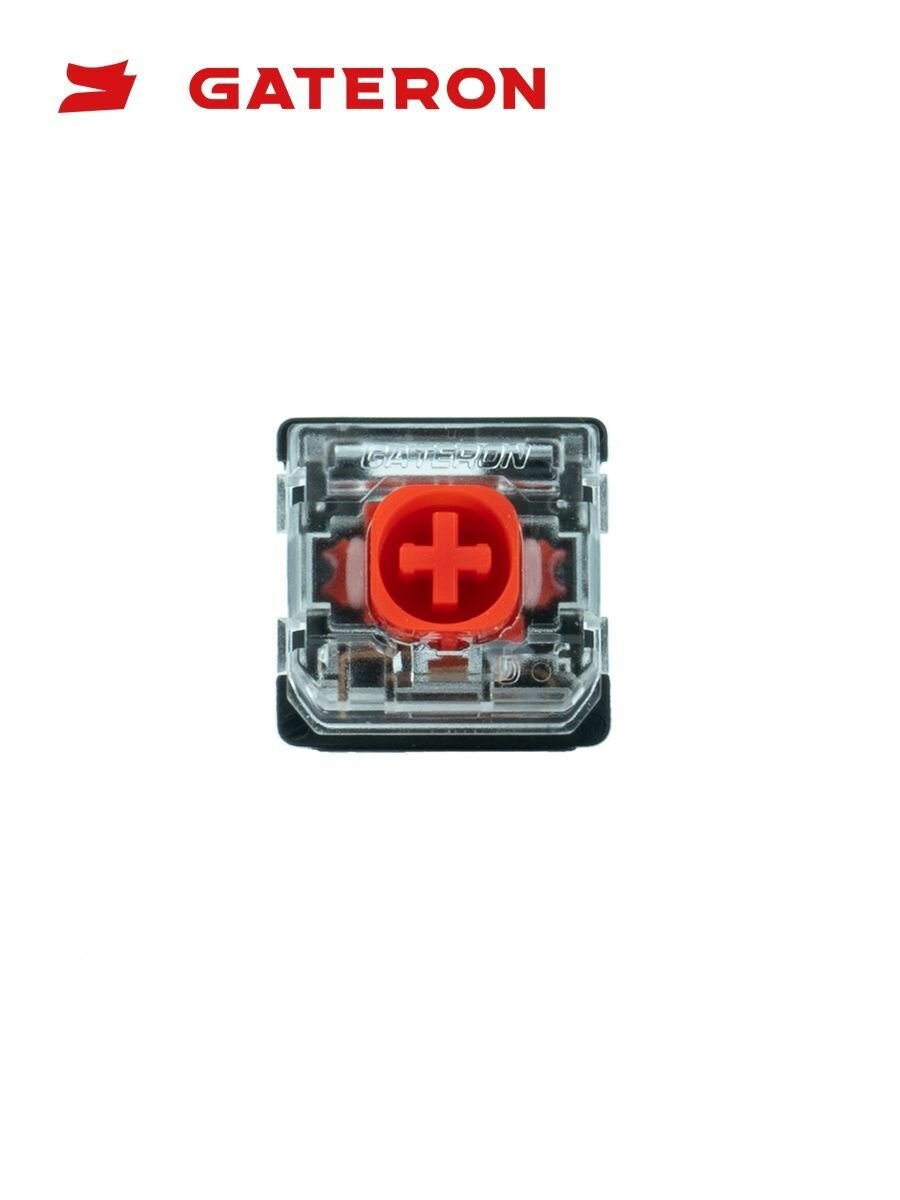 Эксклюзивные тихие свитчи GATERON KS33 Red Silent 2.0, низкопрофильные, в наборе 110 штук