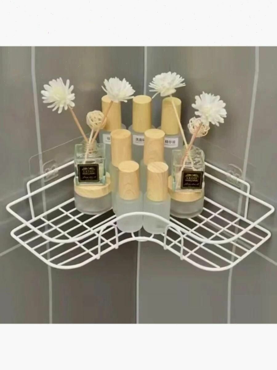 Полка для ванной комнаты угловая и кухни