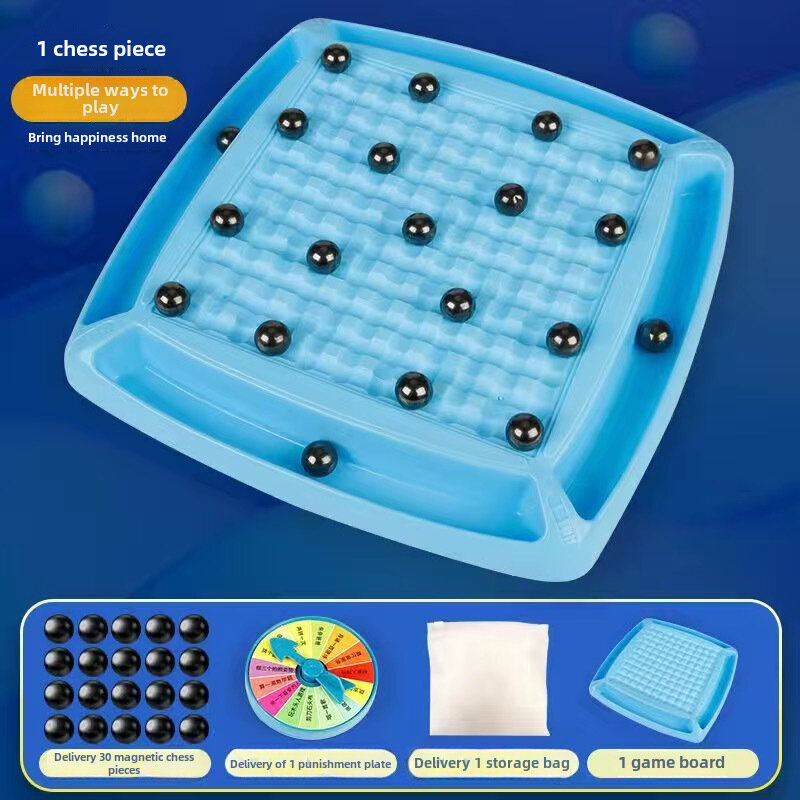 Игрушка для детей Магнитная Шахматы Тренировка Логического Мышления Двойная Магнитная Настольная Игра Организация Тренинга (Магнитные Шахматы - 30 Шахматная Турнтелефонная Ячейка Для Хранения) Дизайн Для Двух Игроков Качество Экспортного Уровня