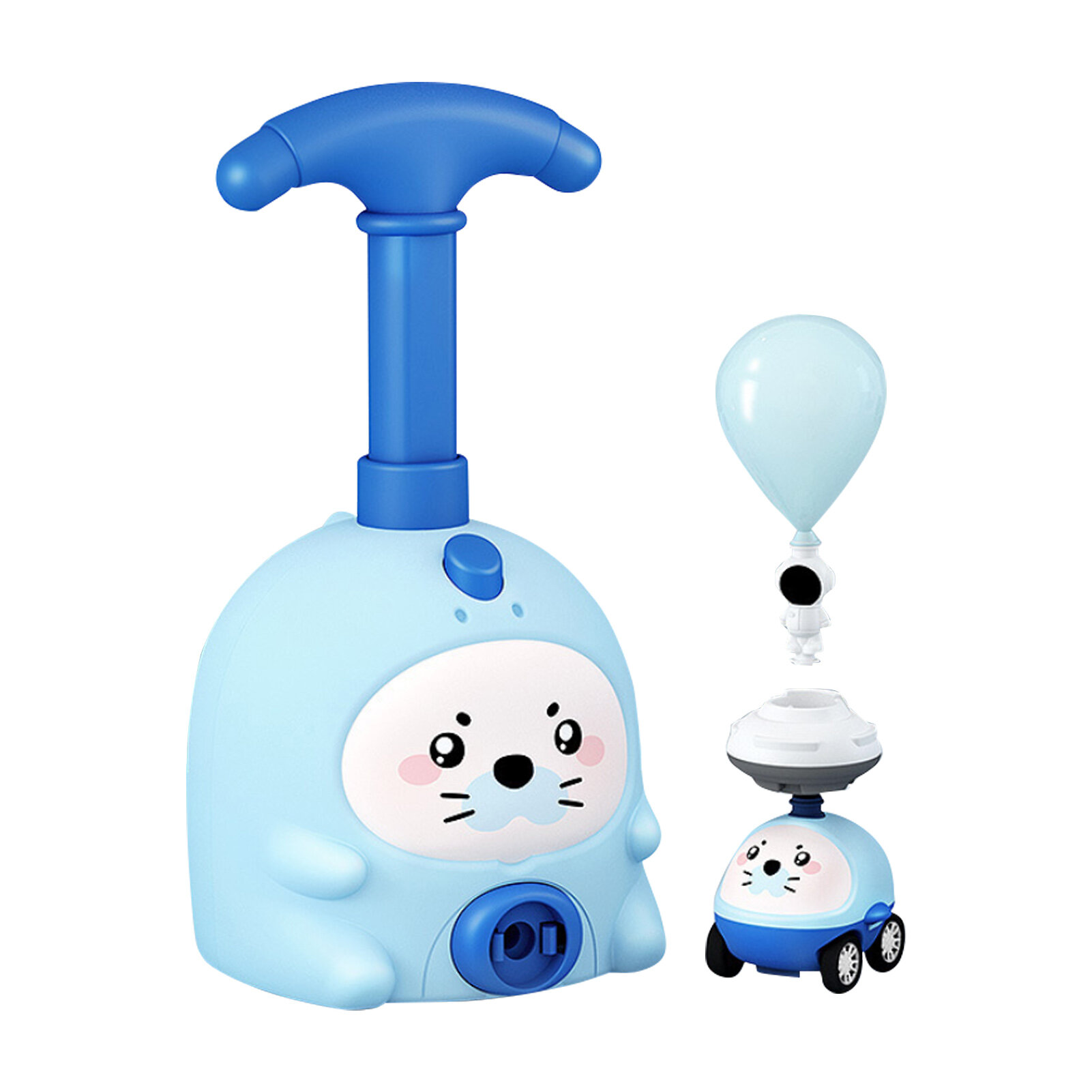 Набор игрушек воздушная машина для детей DIY надувной баллон ручной насос аэродинамический транспортный комплект образовательная игрушка для детей подарок на день рождения/праздник, Type 1: 1 ручной насос, 6 баллонов, 1 машинка; Type 2: 1 ручной насос, 6