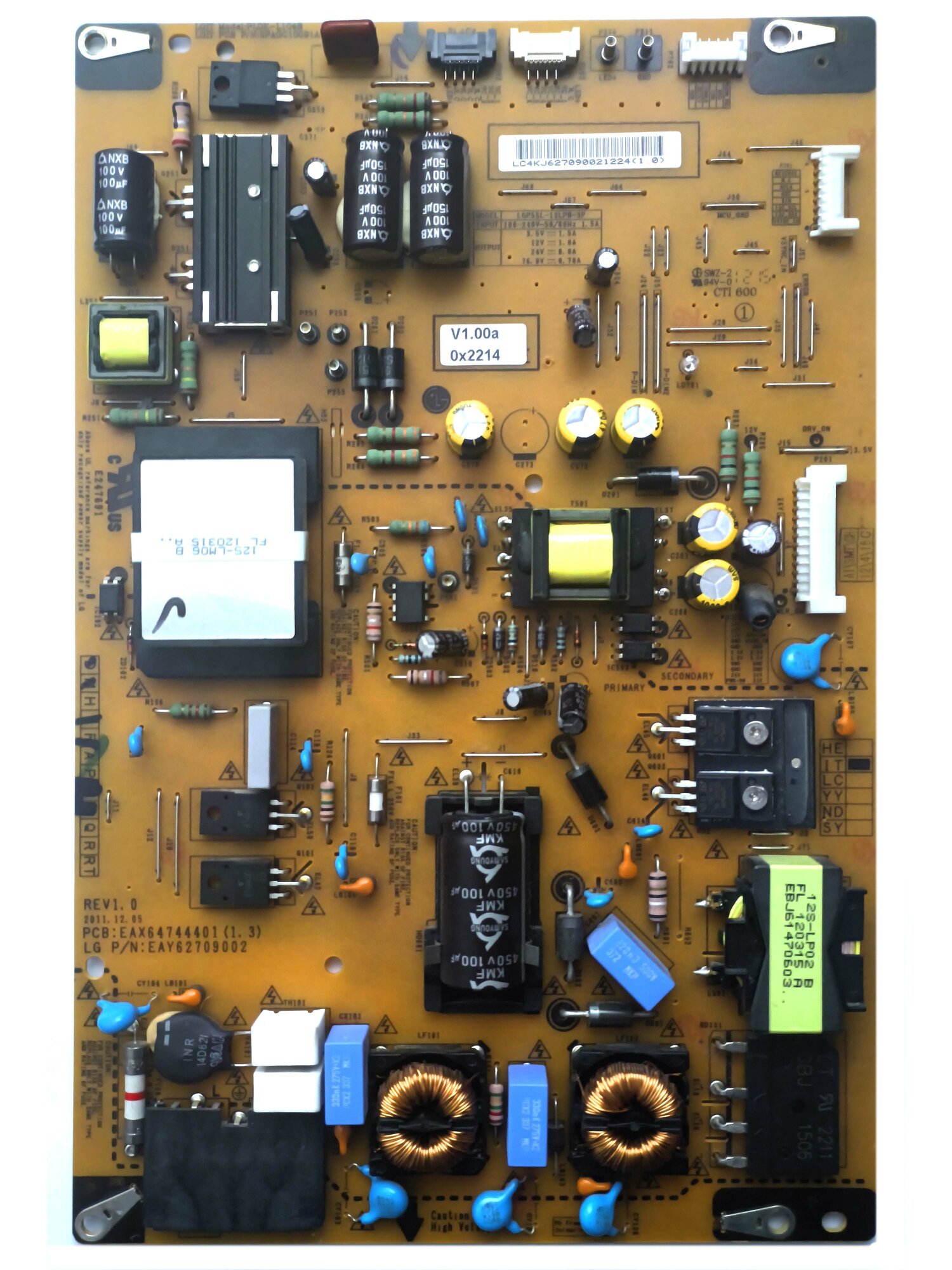 Блок питания EAX64744401(1.3) / LGP55L-12LPB-3P для телевизора LG 55LM640T