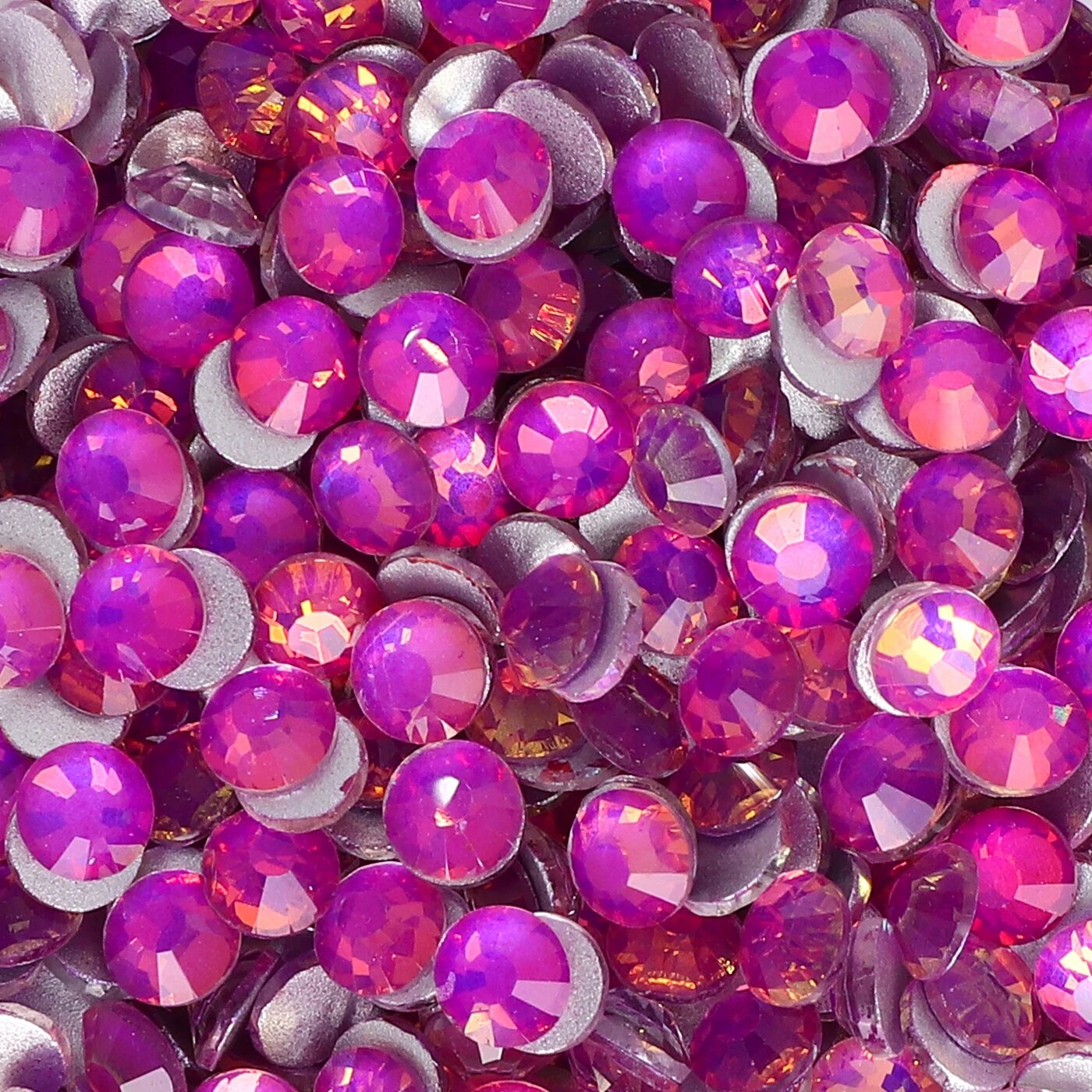 Стразы QIIY SS3-SS30 для декорирования ногтей Фиолетовый, SS16-1440Pcs, Fl Purple