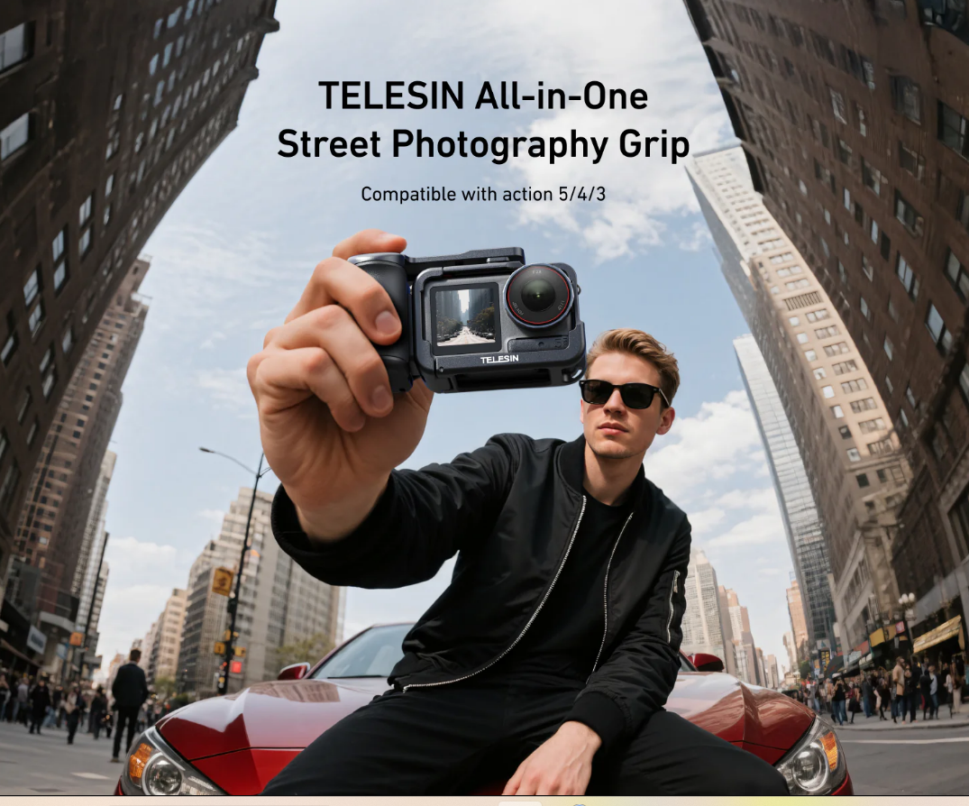 Комплект держателя с рукояткой Camera Grip Holder Set для Action 5/4/3