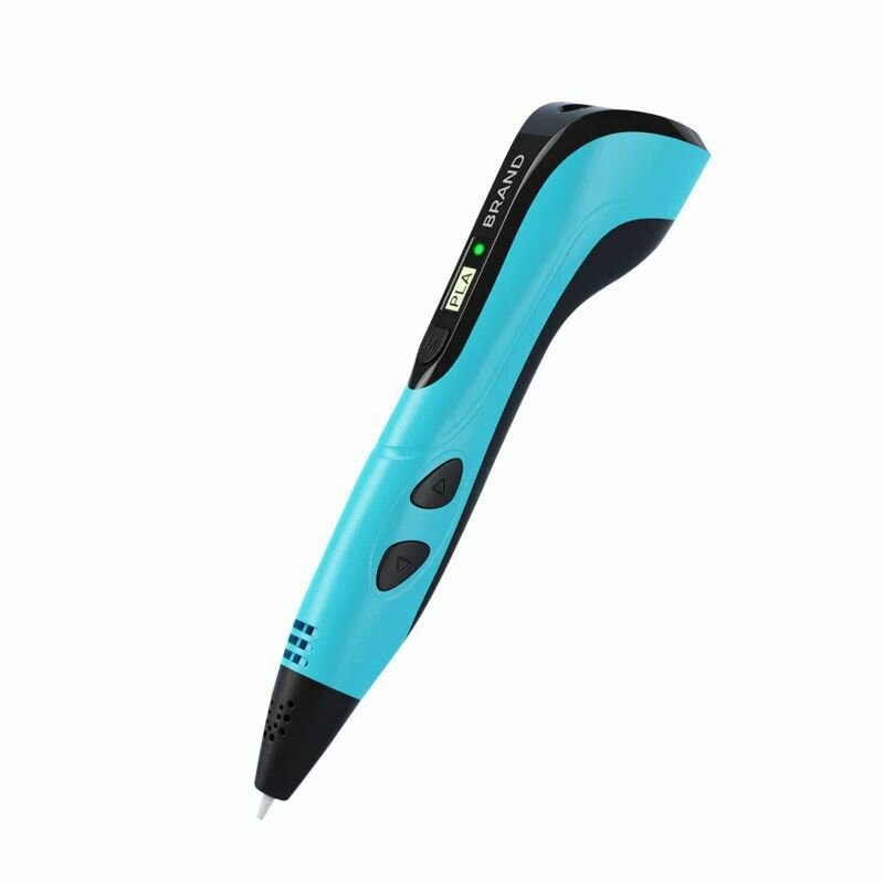 3D ручка 3D BABY PEN-3 мир фантазий в твоих руках с трафаретами + коврик + стержни + шомпол, синяя. 3Д Ручка для детей, школы, дома, творчества