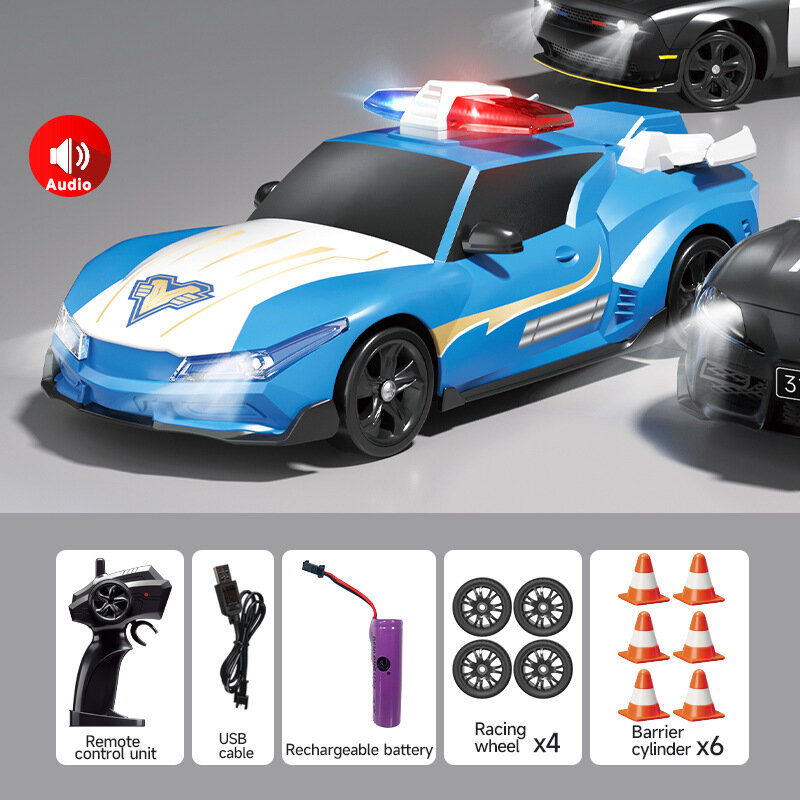 Детский радиоуправляемый автомобиль высокой скорости, дрифт-кар AE86, четырехколесный привод, электрическая игрушка 1:24, управляемый вручную дрифт-кар