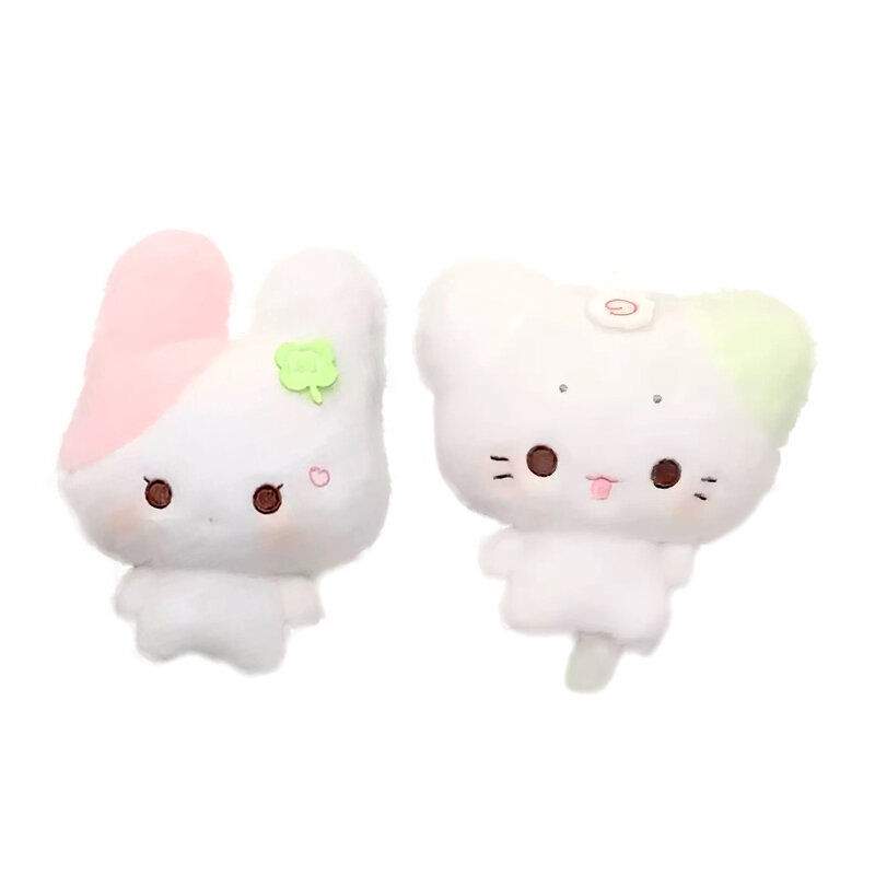 Брелок-мялка унисекс TLXT Fish Cake Kitten+Lucky Bunny, высота 12 см