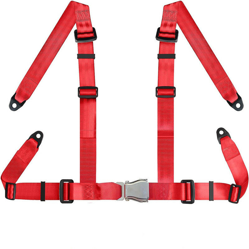 Сиденье для гонок на картинге с четырехточечным ремнем безопасности, регулируемый ремень безопасности для детей и взрослых