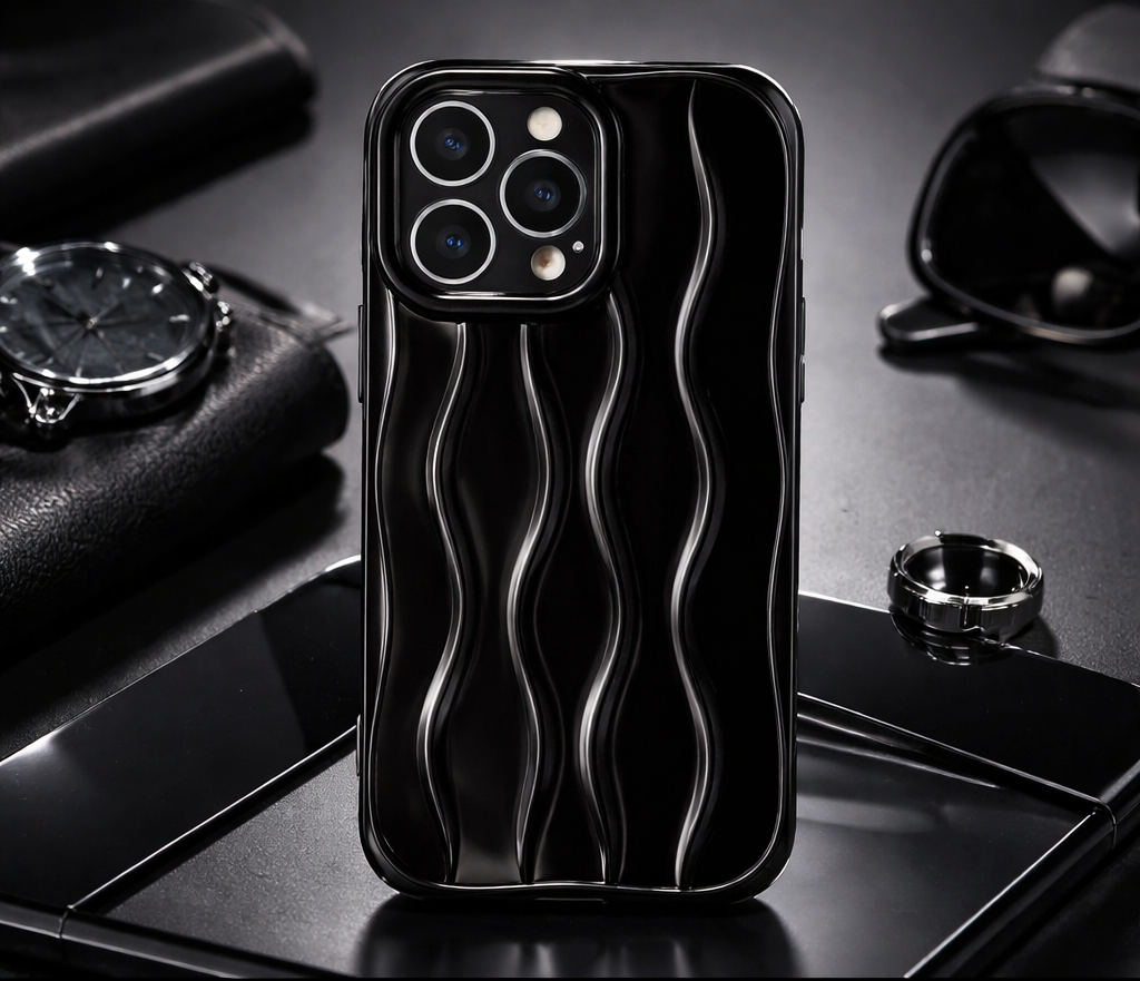 Противоударный силиконовый чехол-бампер для для iPhone 15, противоударный, черный