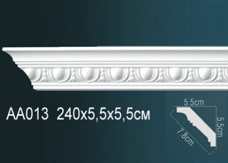 Карниз Потолочный для Ремонта Perfect AA013F Гибкий Д240xШ5.5xВ5.5 см /Перфект
