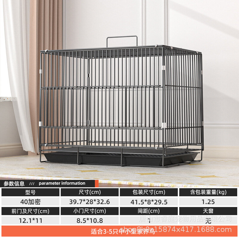 Клетка для птиц, вилла для попугаев, складная проволочная клетка для голубей, волнистых попугаев, щеглов, неразлучников, металлическая клетка для птиц