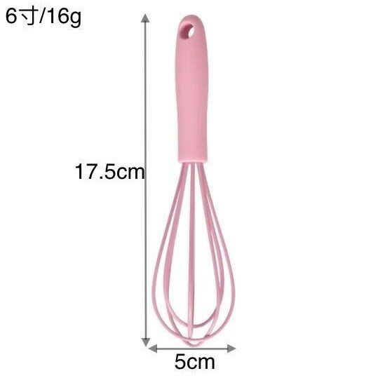 6-дюймовый мини-детский специальный венчик крем яйца блендер пищевой силиконовый инструмент для выпечки на месте Розовый