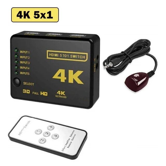 HDMI-переключатель lieve 5x1 4K 5x1