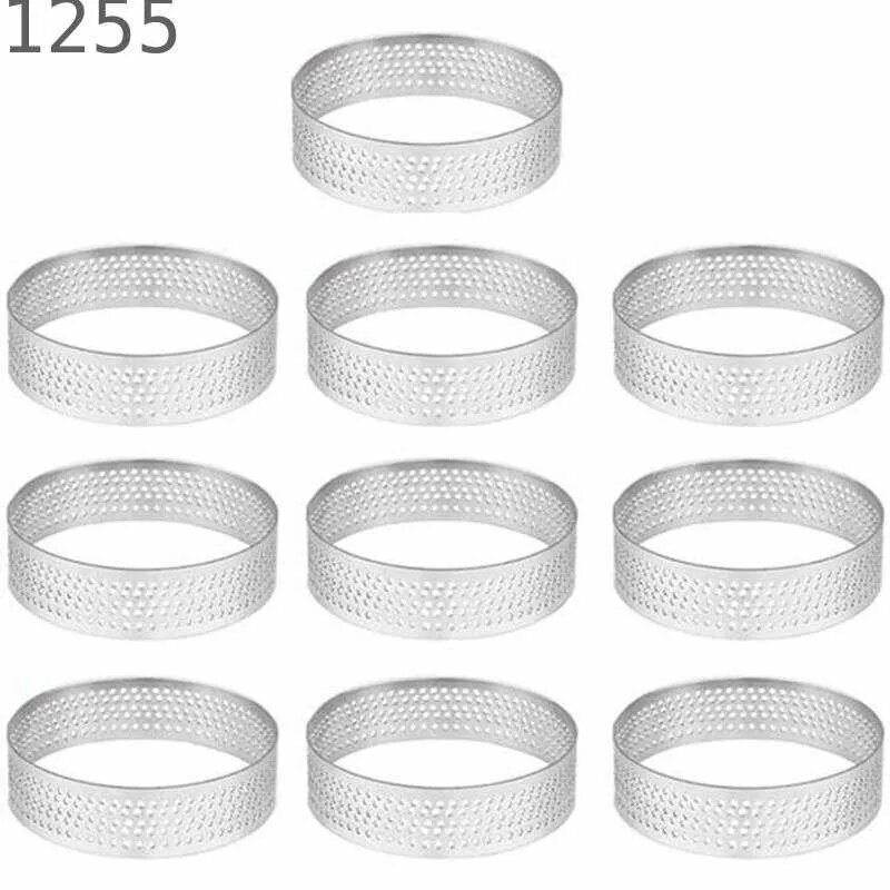Форма для выпечки, Круглая, 8 см x 8 см, 10 шт