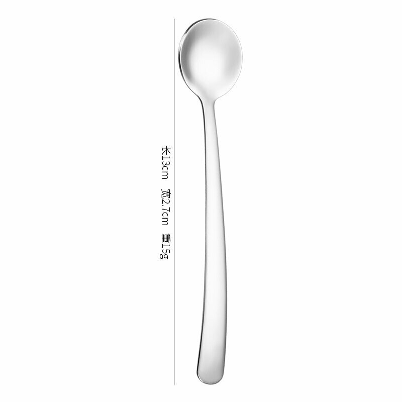 304 нержавеющая сталь мини маленькая ложка креативная Золотая короткая маленькая круглая ложка Бытовая кухонная