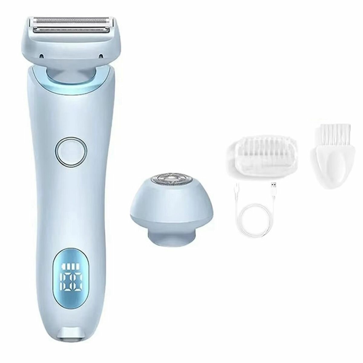 Электробритвы для женщин 2 в 1, триммер для зоны бикини, бритвы для лица, эпиляция подмышек, ног, женский триммер для тела