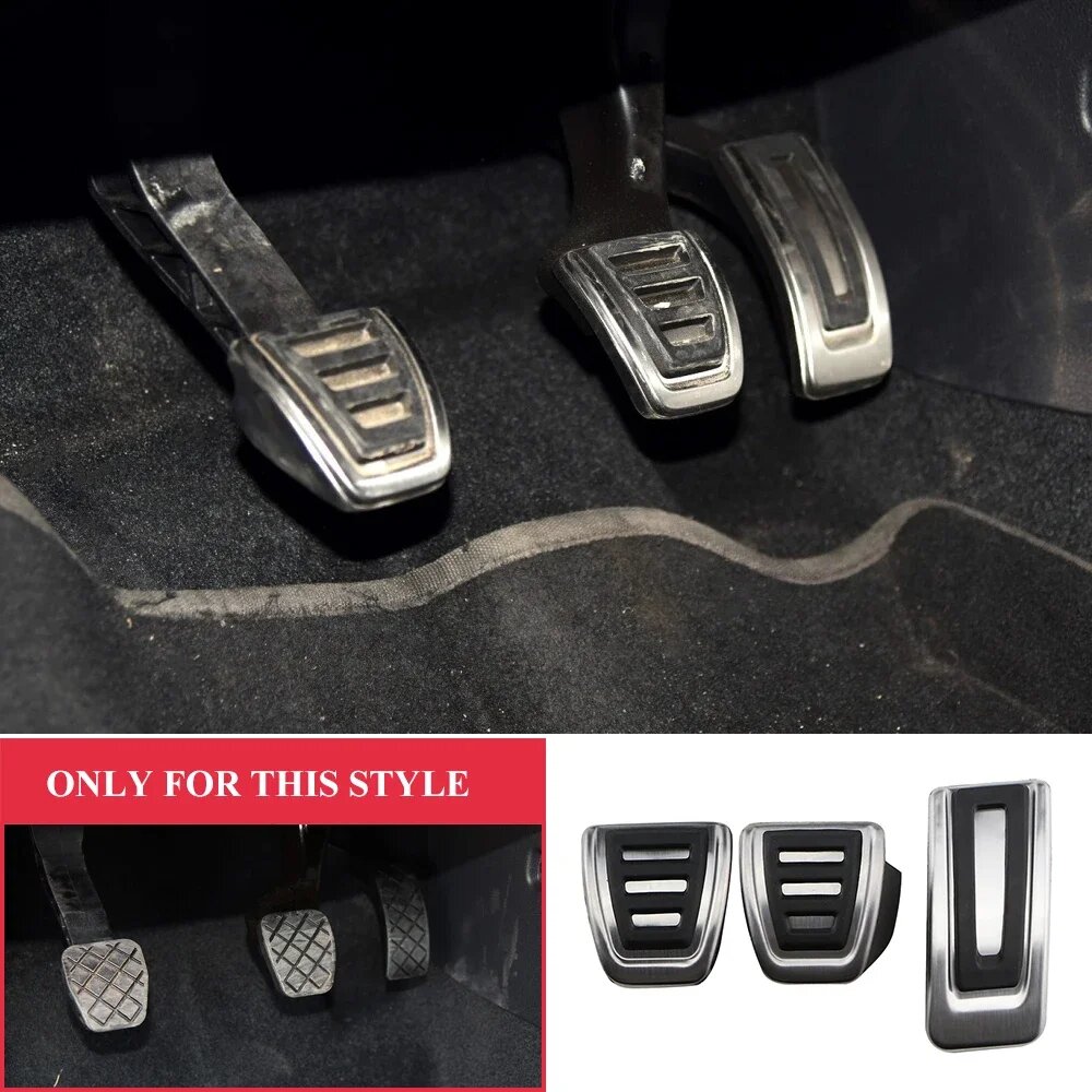 Нержавеющие педали для автомобилей Audi Q2 SQ2 TT S1 A1 Q3 TTS RS3 A3 8V 2017 - 2024, крышка педали газа и тормоза