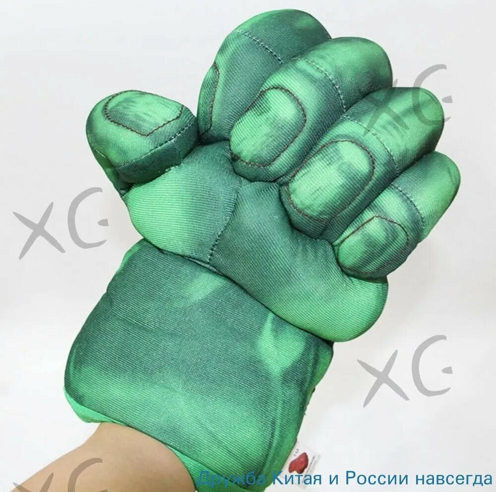 Перчатки Халка, мягкие один 1 шт.