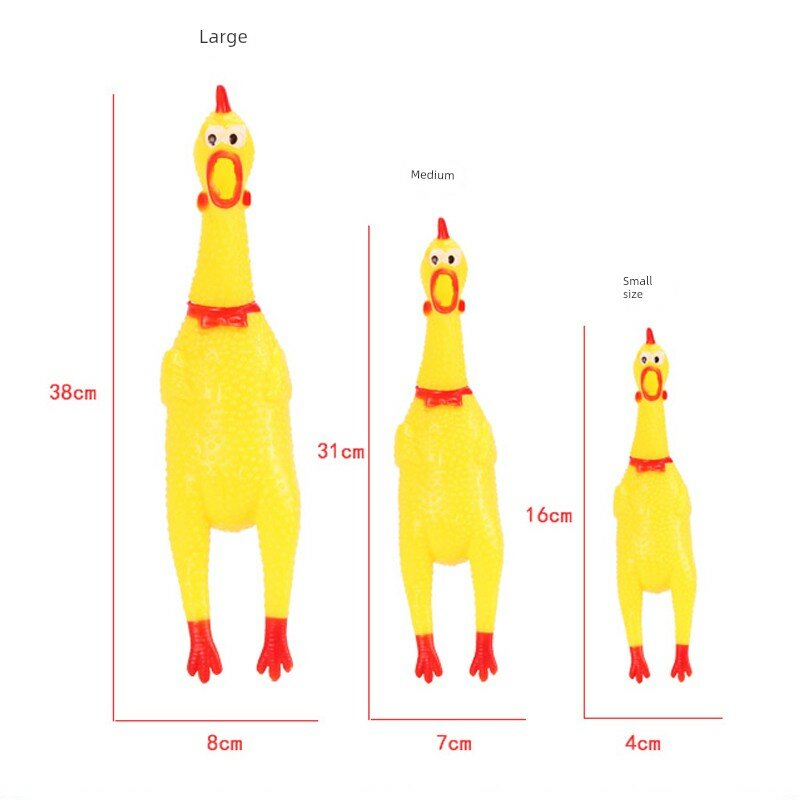 Игрушка-кричащая курица, курица, издающая звуки для снятия стресса, курица, способная кричать, в случае крайней
