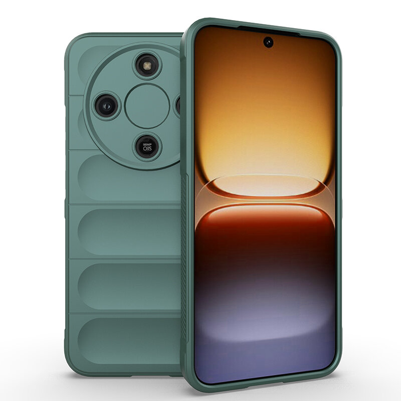 Чехол для Honor X9d / Honor X70 / Хонор Х9d / Хонор икс70, soft touch, чехол-кардиомонитор, поликарбонат (PC), защита камеры, ударопрочный, усиленные углы, Honor, Honor X9d, Honor X70, green,